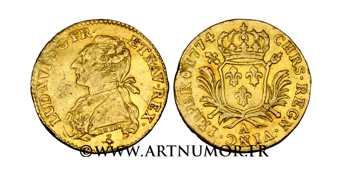 Louis XVI - Louis d'or dit aux palmes, 1774 A Paris
